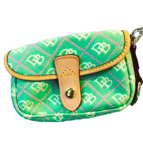 Dooney & Bourke | Bags | Dooney Bourke Db Monogram Signature Wristlet ...